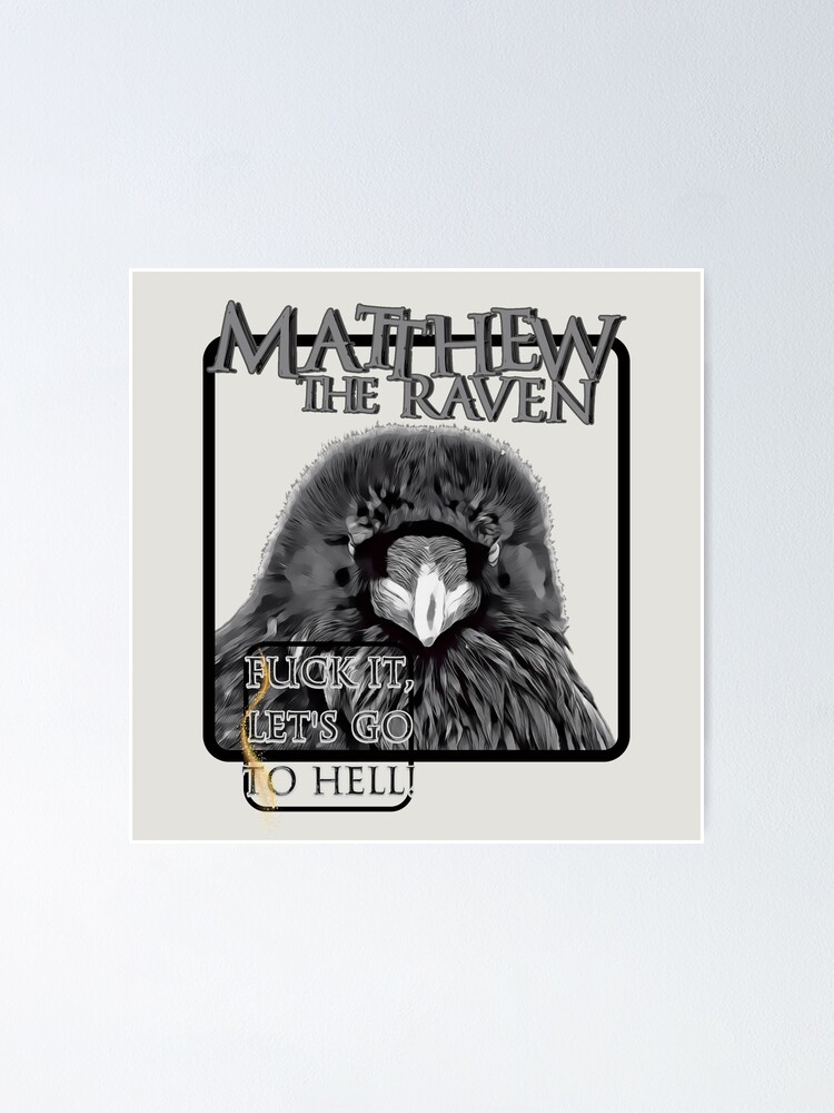 "Matthew the Raven The Sandman" Poster for Sale by Stickerm4ni4 | Redbubble