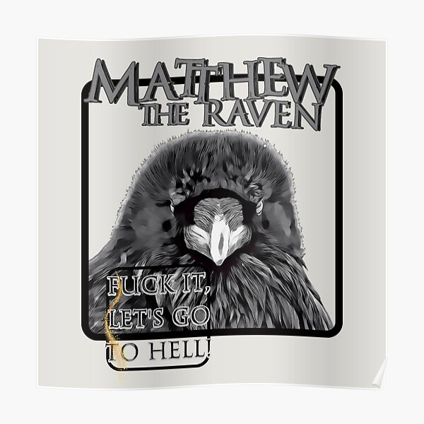 "Matthew the Raven The Sandman" Poster for Sale by Stickerm4ni4 | Redbubble