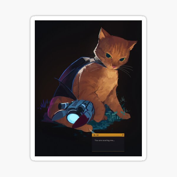 "Stray - Indie Game Artwork" Sticker for Sale by CheckeredShoes6 ...