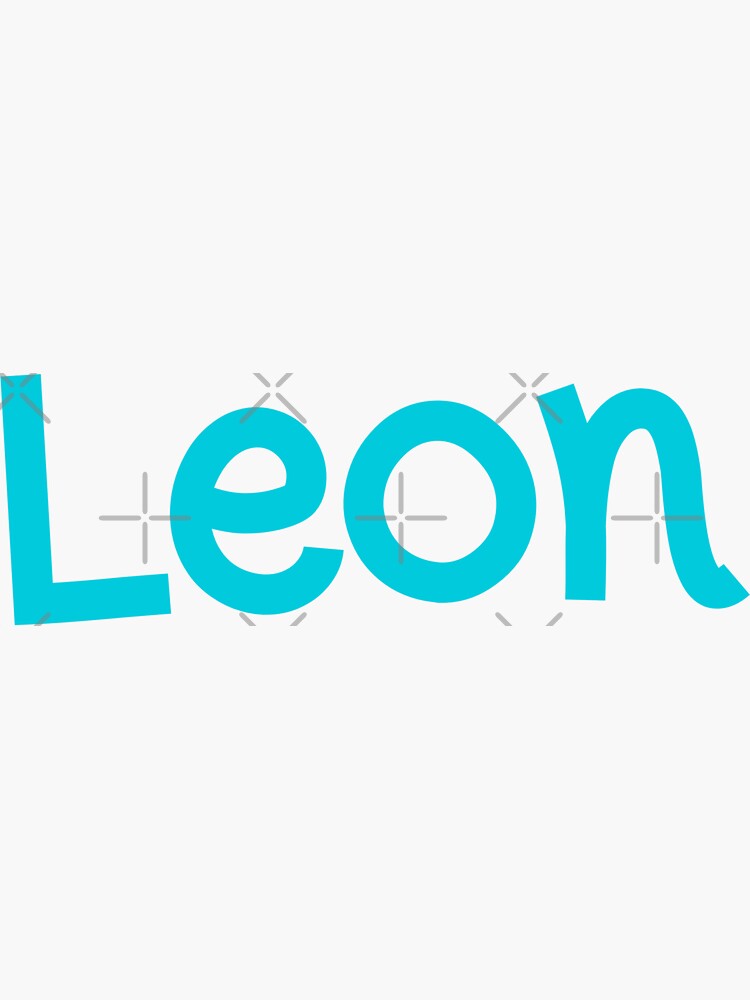 "Leon, Funny Cool Best color art" Sticker for Sale by artdragongift ...