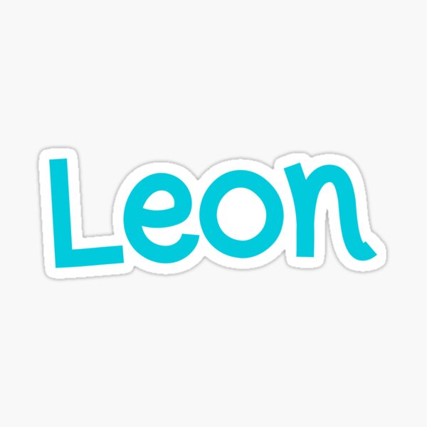 "Leon, Funny Cool Best color art" Sticker for Sale by artdragongift ...