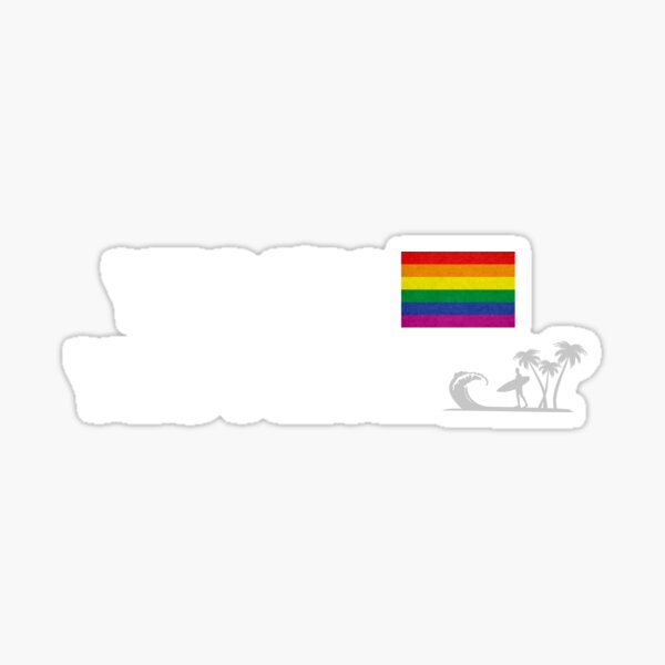 "Surf LGBT Pride" Sticker for Sale by razvigod | Redbubble