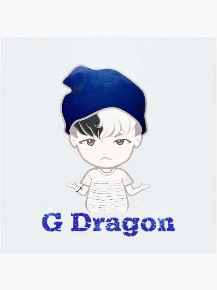 "GD G-DRAGON Illustration Cartoon" Sticker for Sale by MLGroup1 | Redbubble
