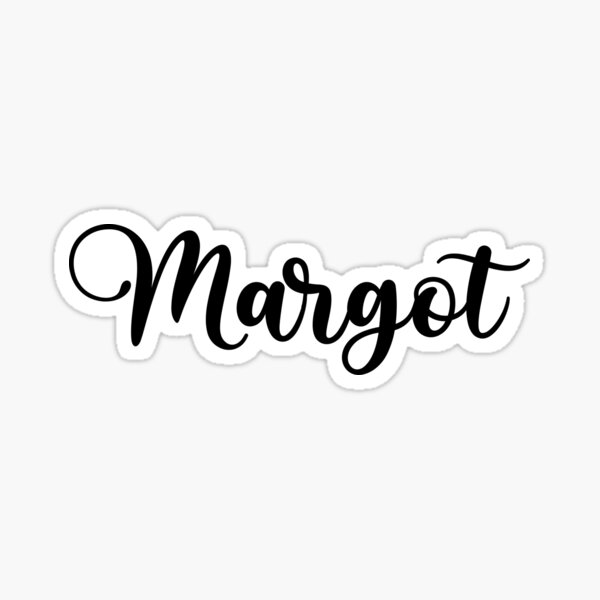 "Margot Name - Handwritten Calligraphy" Sticker for Sale by YelenaStore ...