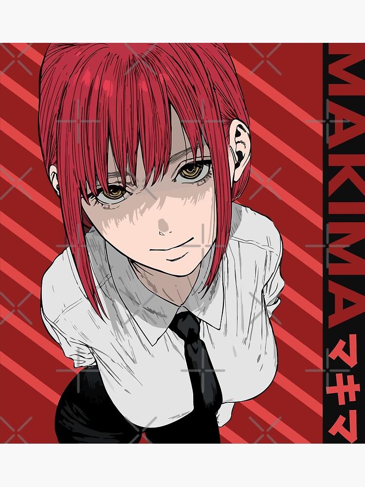 Makima Red Premium Matte Vertical Poster