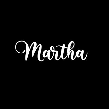 Pegatina for Sale con la obra «Martha Name - Caligrafía manuscrita» de ...