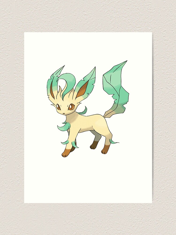 "Leáfeon Chibi Trending Anime Manga Chibi " Art Print for Sale by ...