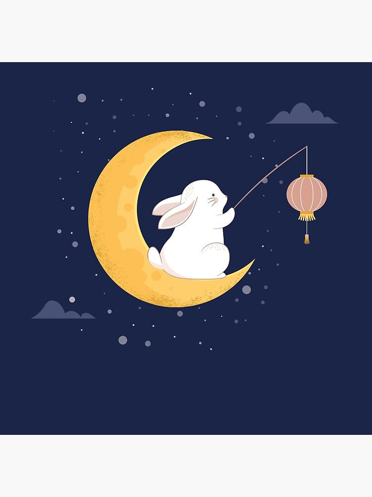 "rabbit on the moon" Poster for Sale by yingyongyong | Redbubble