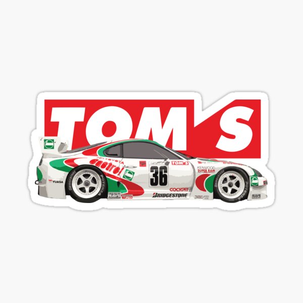 "TOM’s Supra supra mk4 2JZ-GTE jgtc GT500 gran turismo" Sticker for ...