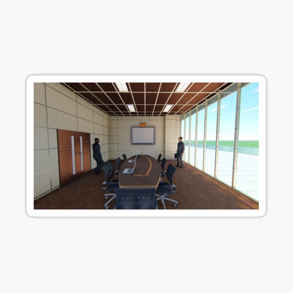 "meeting room interior design" Sticker for Sale by Farsarsitek | Redbubble