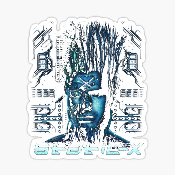 "Static X" Sticker for Sale by qogeqeca | Redbubble