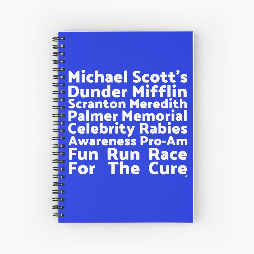 "The Office - Michael Scott's Celebrity Rabies Fun Run T-Shirt!" Spiral ...