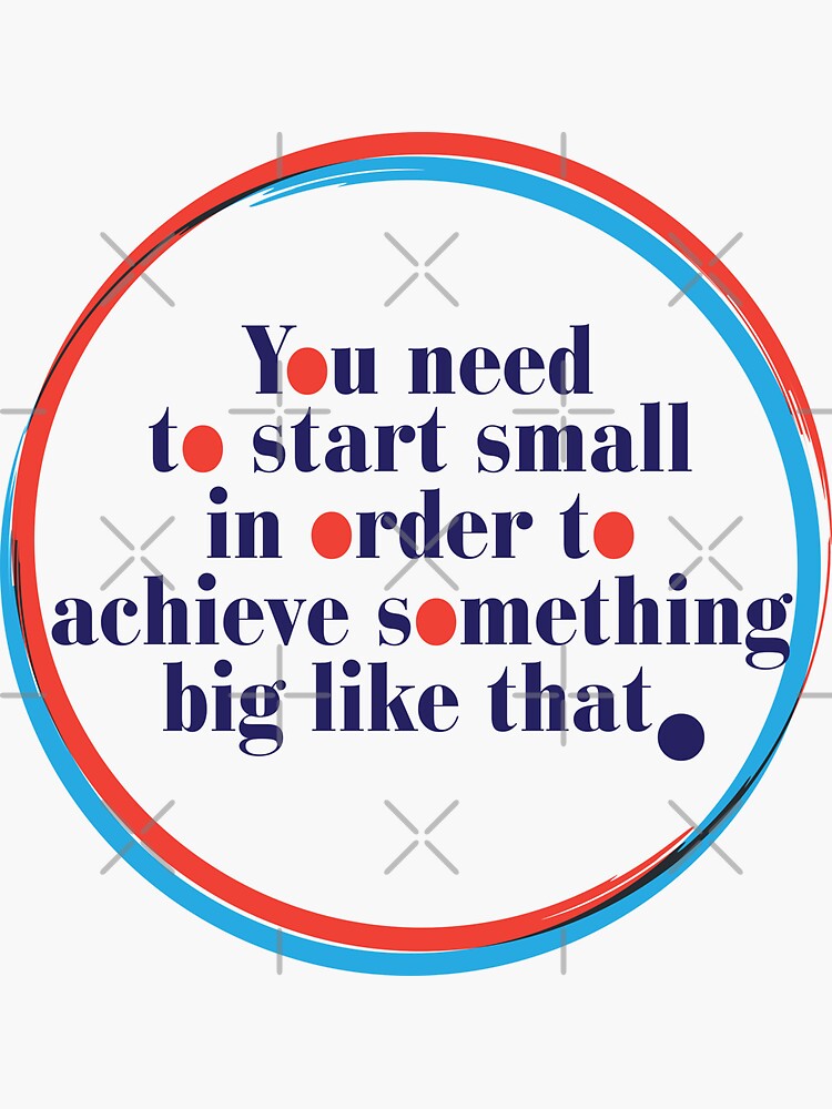 "achieve something" Sticker for Sale by purnomatra | Redbubble