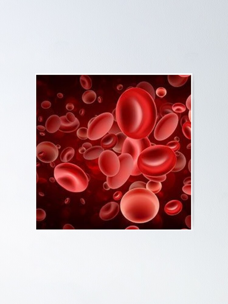 "Red Blood cells patterns" Poster for Sale by samahelshaer | Redbubble