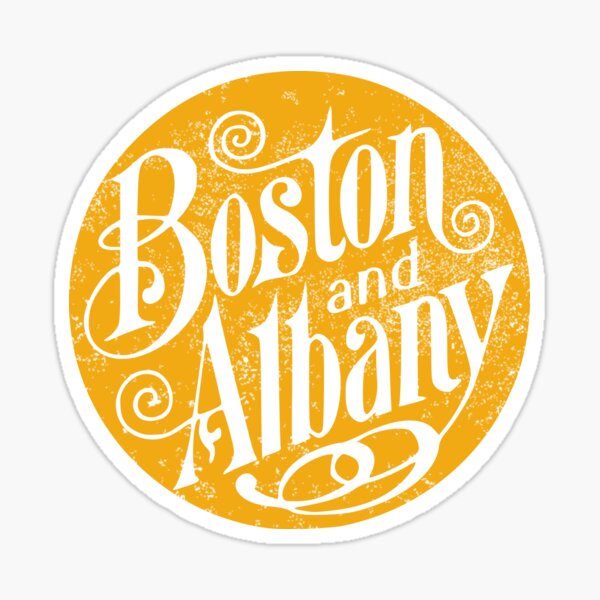 "Boston and Albany Railroad (distressed) " Sticker for Sale by ...