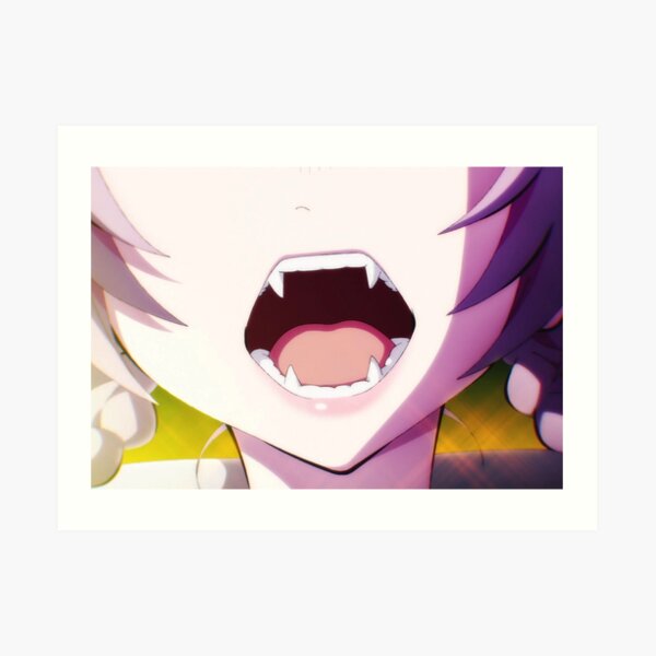"Nazuna Nanakusa - call of the night vampire teeth" Art Print for Sale ...
