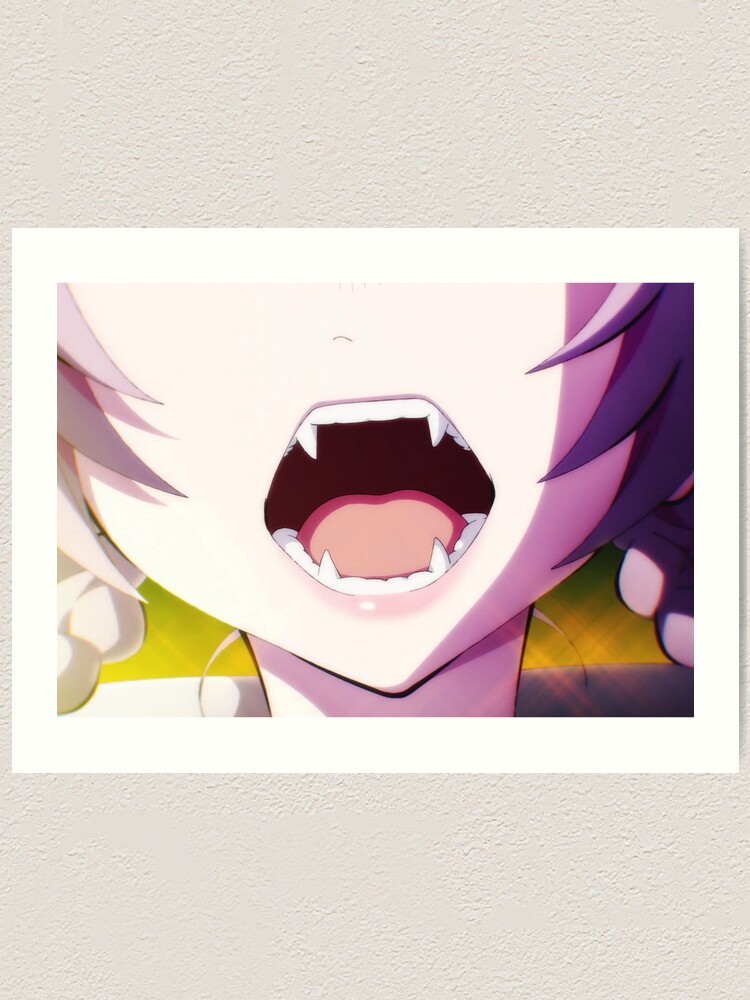 "Nazuna Nanakusa - call of the night vampire teeth" Art Print for Sale ...