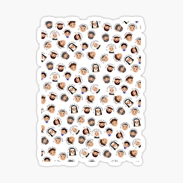 "Cute Saints" Sticker for Sale by Klawisdesign | Redbubble