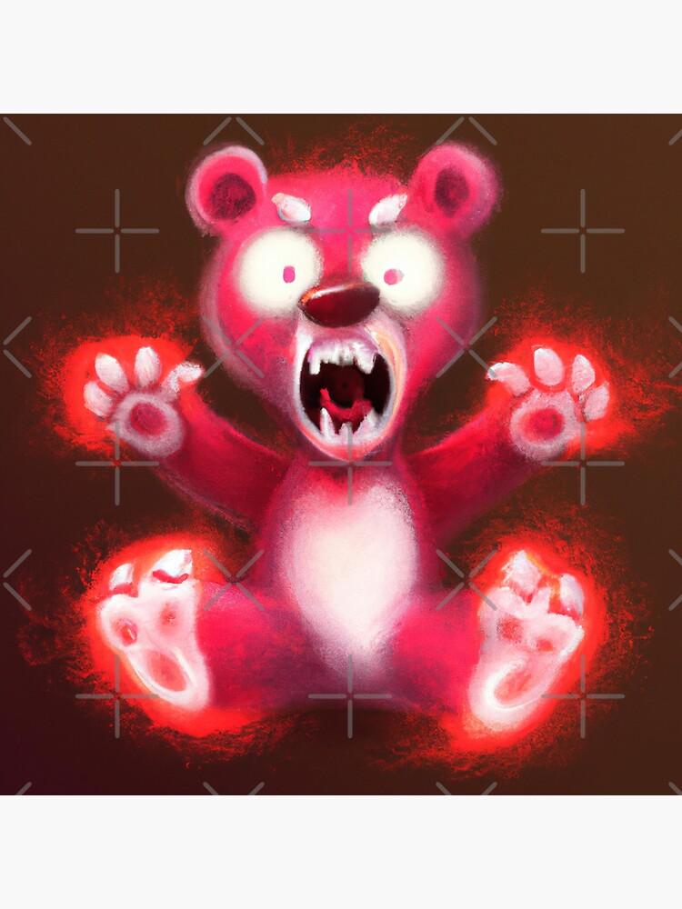 "Evil Teddy Bear Cub" Sticker for Sale by Bastianelli | Redbubble