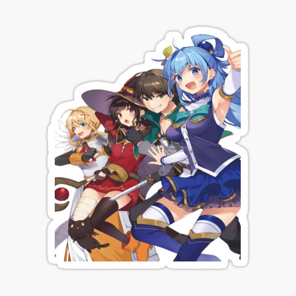"cute Konosuba Aqua" Sticker for Sale by BihaShop | Redbubble