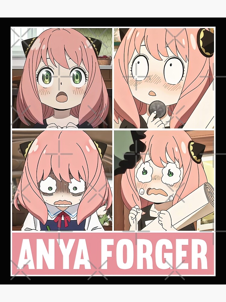 "Spy X Family Anime Anya Forger Meme" Poster von Oraclestudios | Redbubble