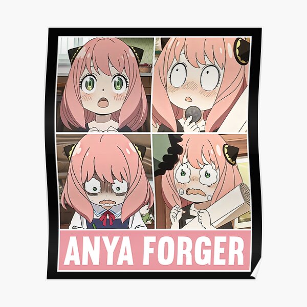 "Spy X Family Anime Anya Forger Meme" Poster von Oraclestudios | Redbubble