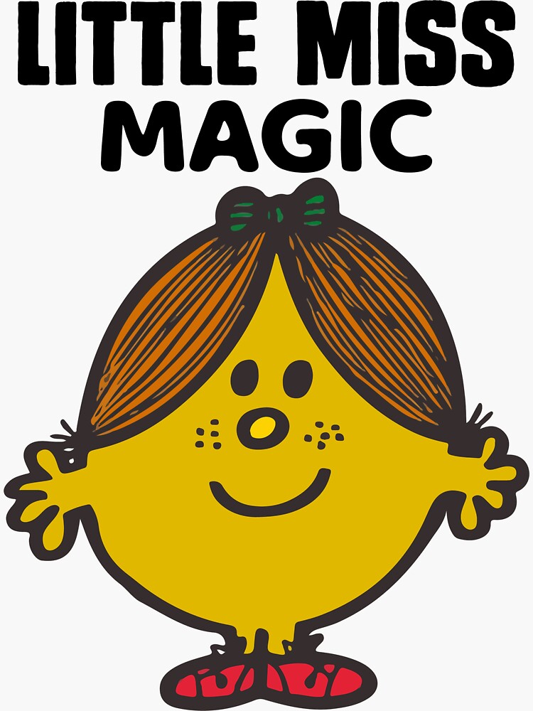 "LITTLE MISS MAGIC" Sticker for Sale by reedae | Redbubble