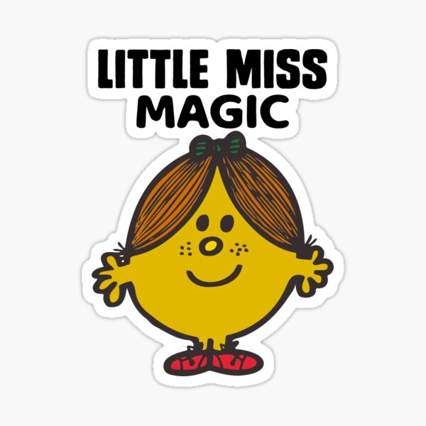 "LITTLE MISS MAGIC" Sticker for Sale by reedae | Redbubble