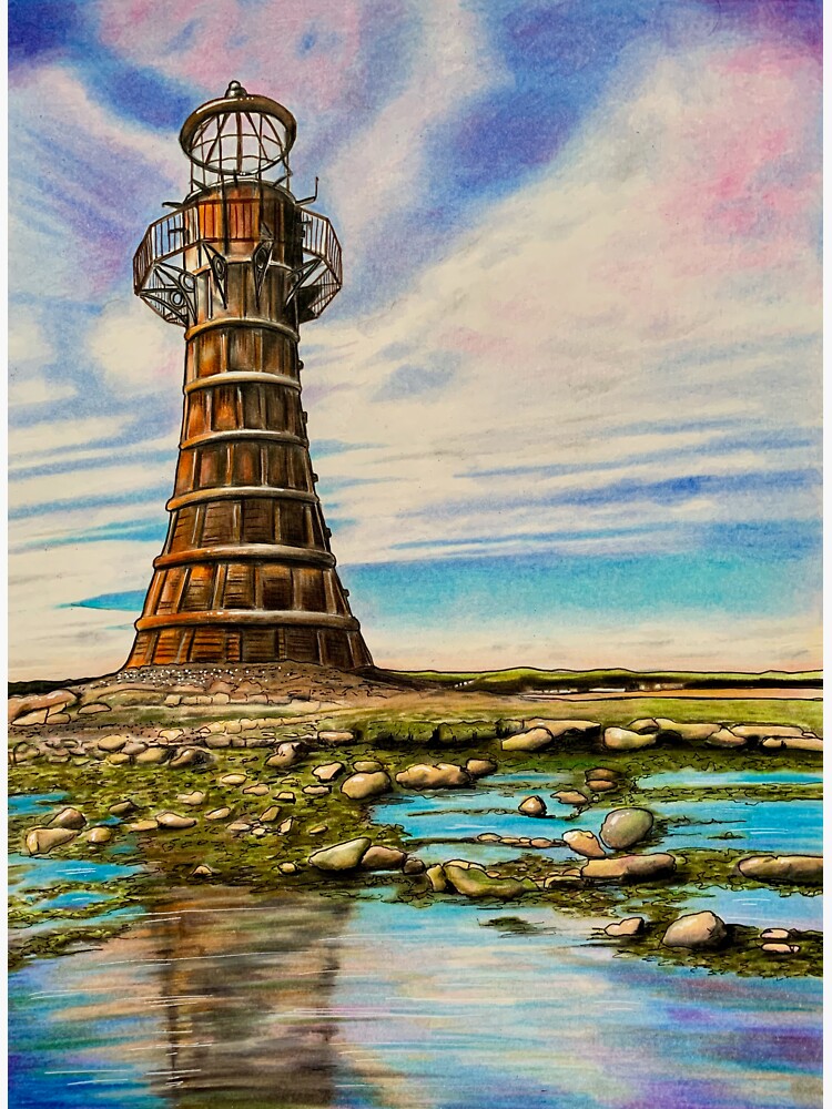 "Whitford Point Lighthouse (Gower Peninsula)" Sticker for Sale by ...