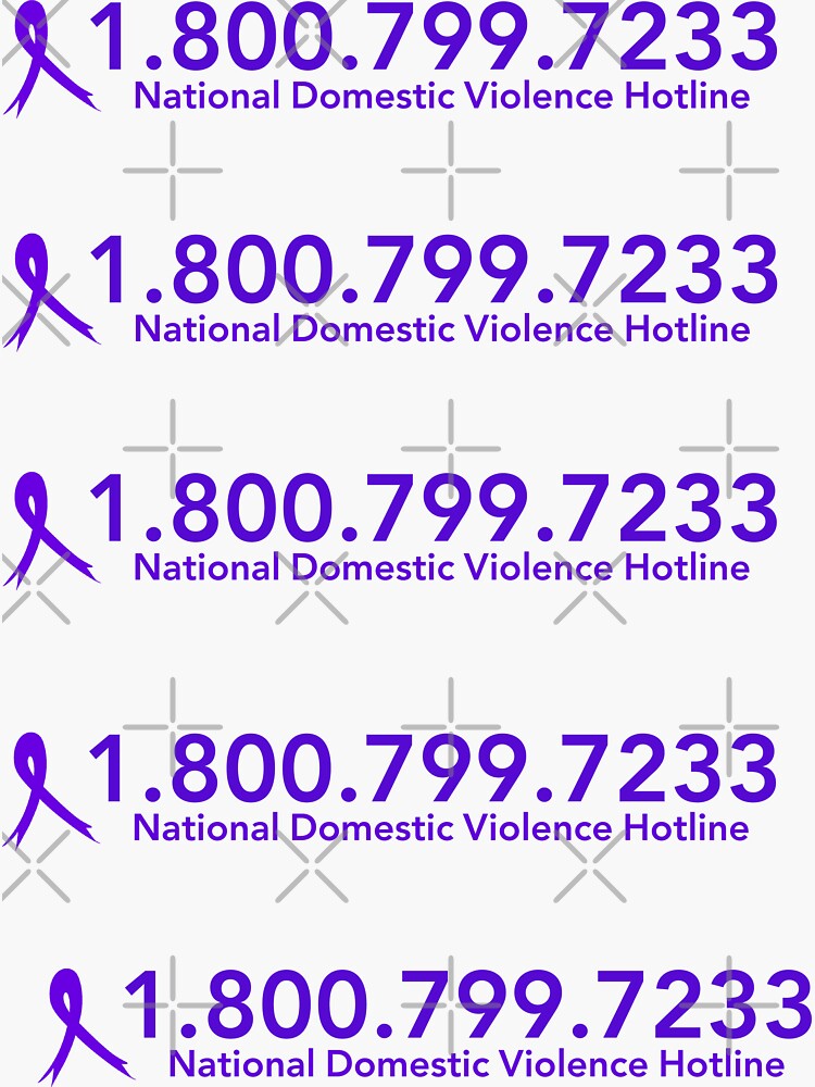 "National domestic violence hotline" Sticker for Sale by ...