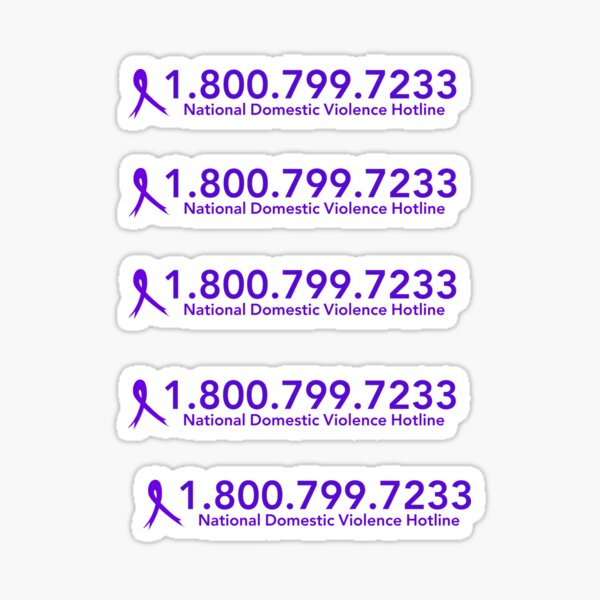 "National domestic violence hotline" Sticker for Sale by ...