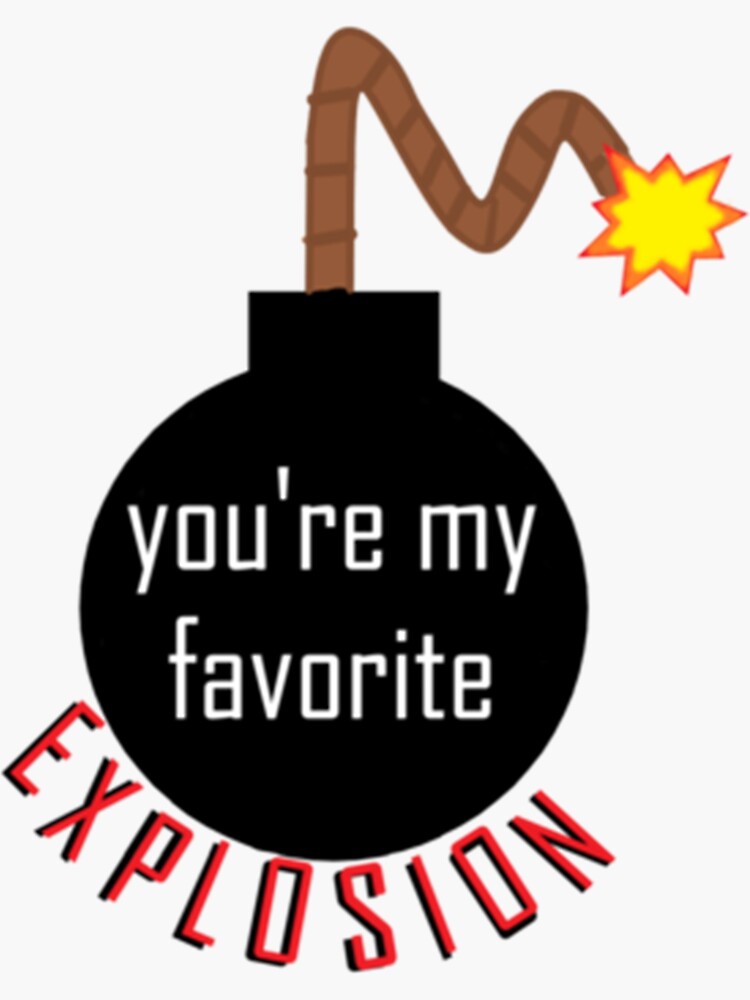 "pierce the veil besitos you_re my favorite explosion " Sticker for ...