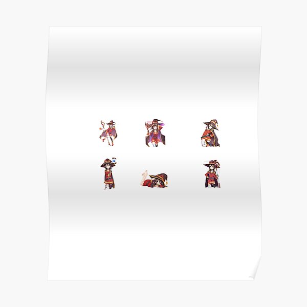 "cute Konosuba Megumin" Poster for Sale by BihaShop | Redbubble