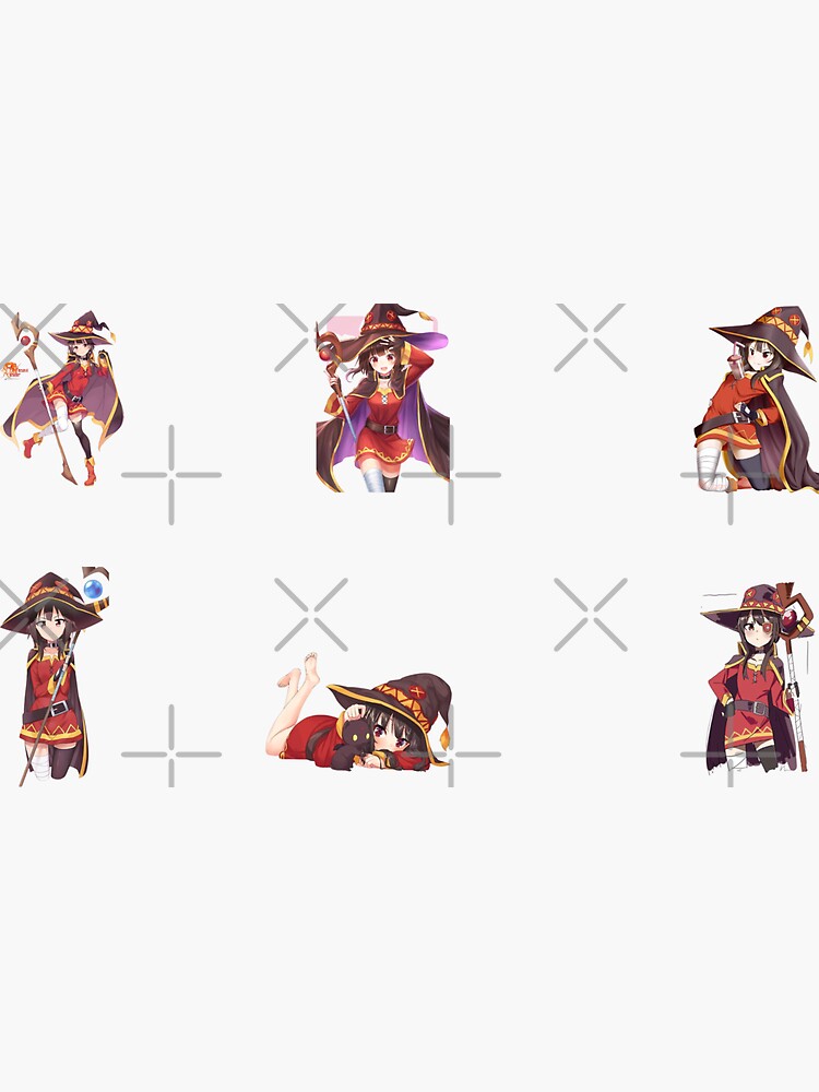 "cute Konosuba Megumin" Sticker for Sale by BihaShop | Redbubble