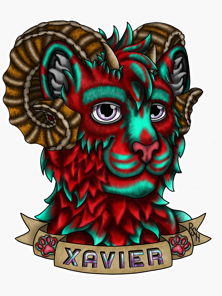 "Meet Xavier today (Badge)" Sticker for Sale by JustlyHowe | Redbubble
