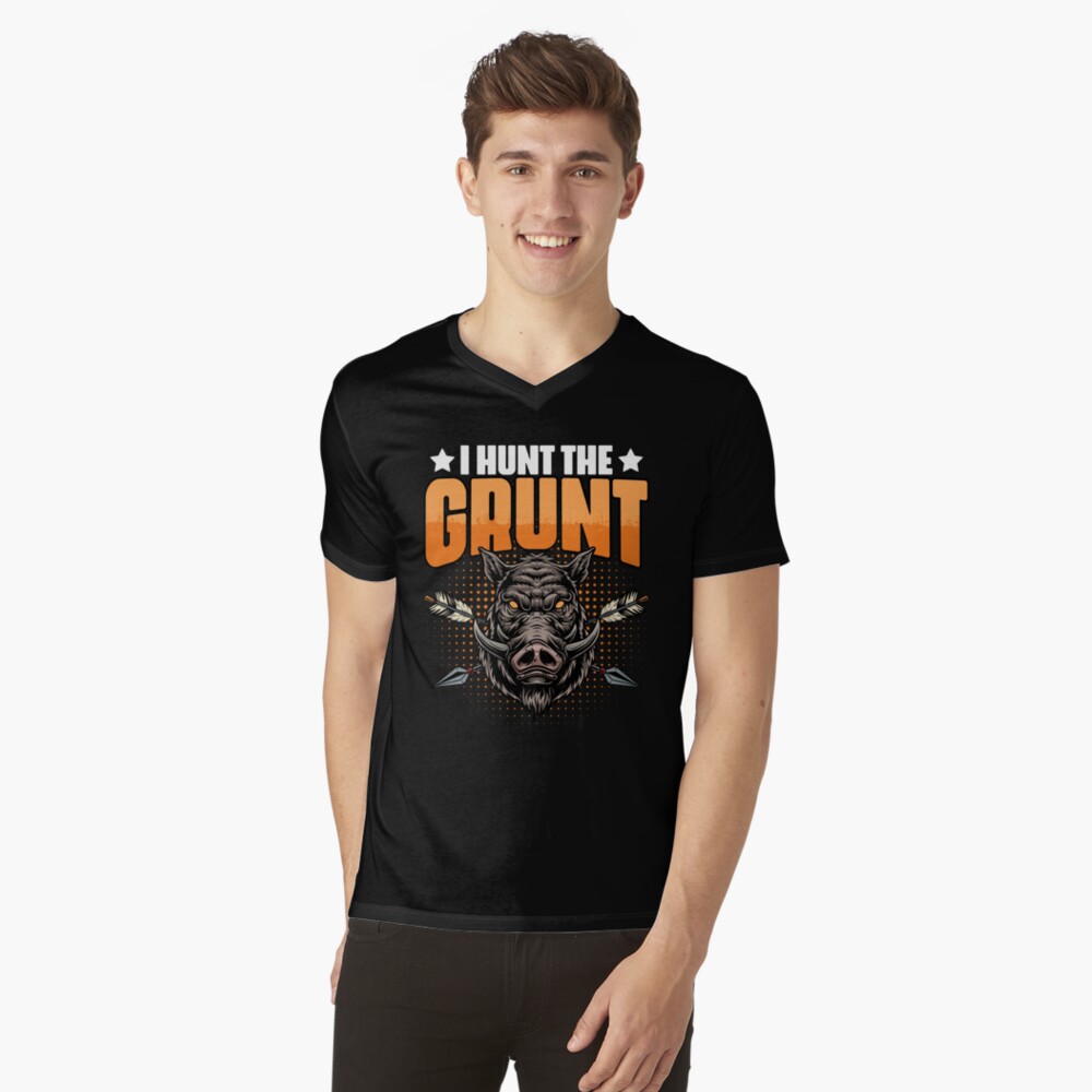 "Funny Grunt Hunting Humor For Grunting Hog Wild Boar Hunters" Sticker ...