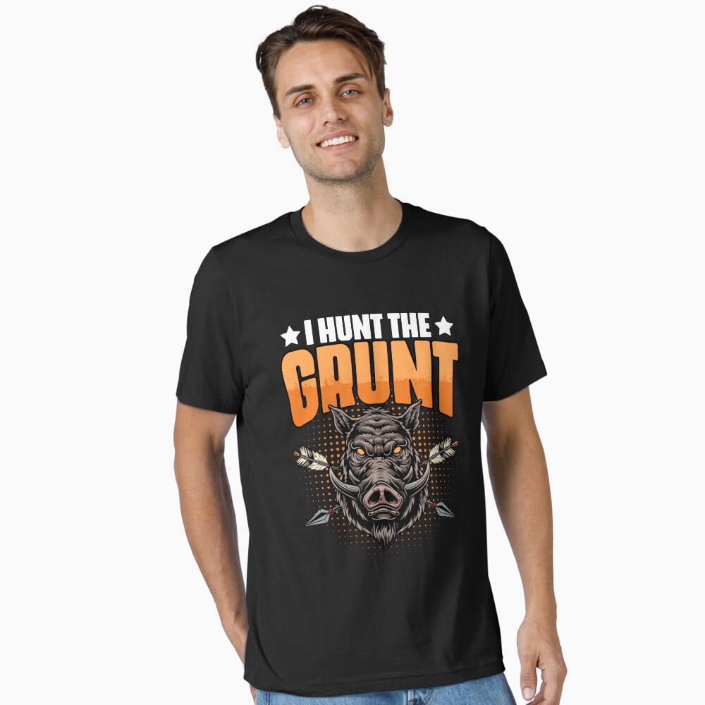 "Funny Grunt Hunting Humor For Grunting Hog Wild Boar Hunters" Sticker ...
