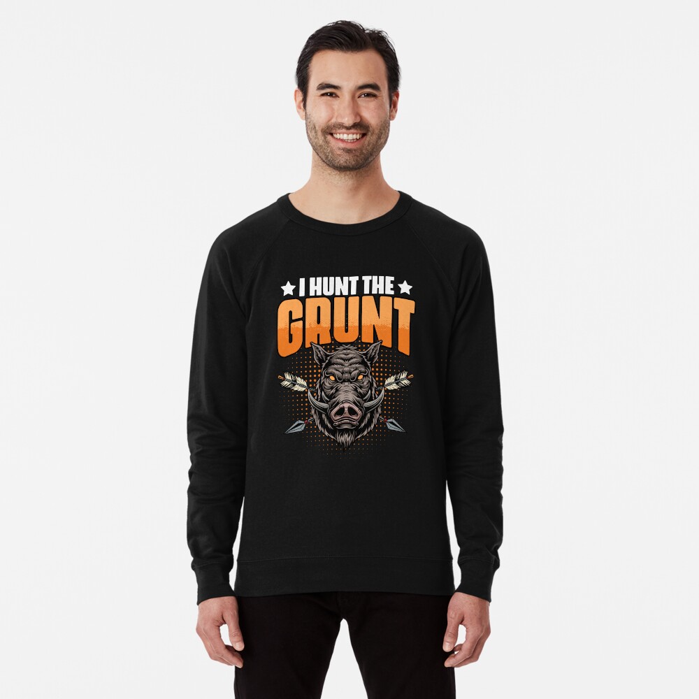 "Funny Grunt Hunting Humor For Grunting Hog Wild Boar Hunters" Sticker ...