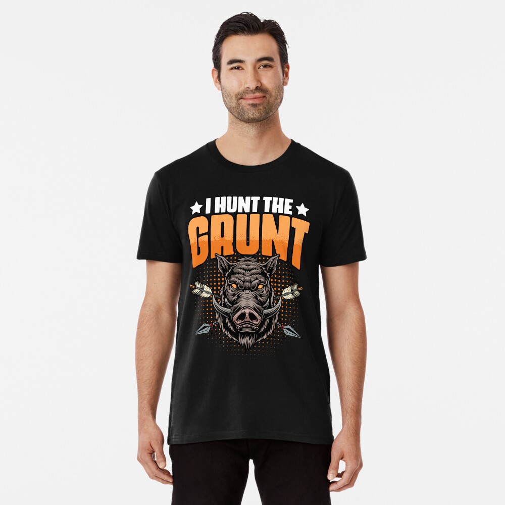 "Funny Grunt Hunting Humor For Grunting Hog Wild Boar Hunters" Sticker ...