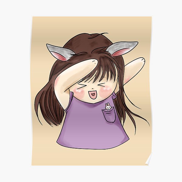 "cute savage bunny girl _ Bunniesmee " Poster for Sale by bunniesmee ...