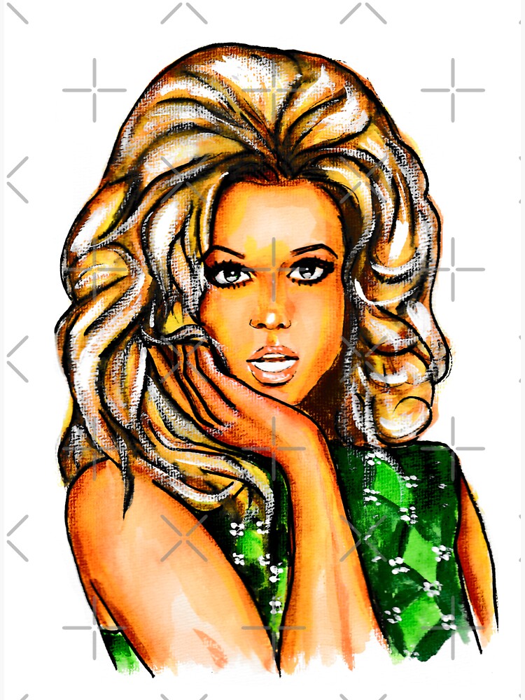 "Jane Fonda" Sticker for Sale by svetlanapelin | Redbubble