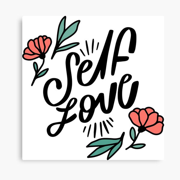 Lienzo «Diseño de letras de amor propio | Amor propio | Cotizaciones de ...
