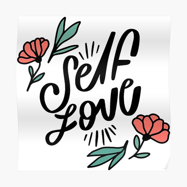 Póster «Diseño de letras de amor propio | Amor propio | Cotizaciones de ...