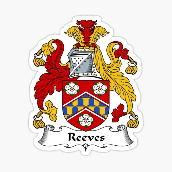 "Reeves" Sticker by HaroldHeraldry | Redbubble