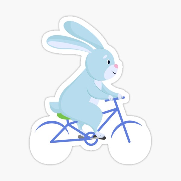 "Cute Bunny Rabbit On Bike Tee, Cycling, Bunny Rabbit Bicycle, for Men ...