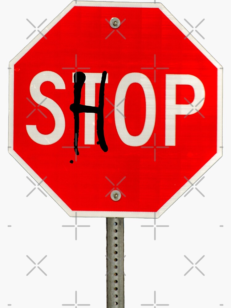 "Shop sign" Sticker for Sale by print-et-al | Redbubble