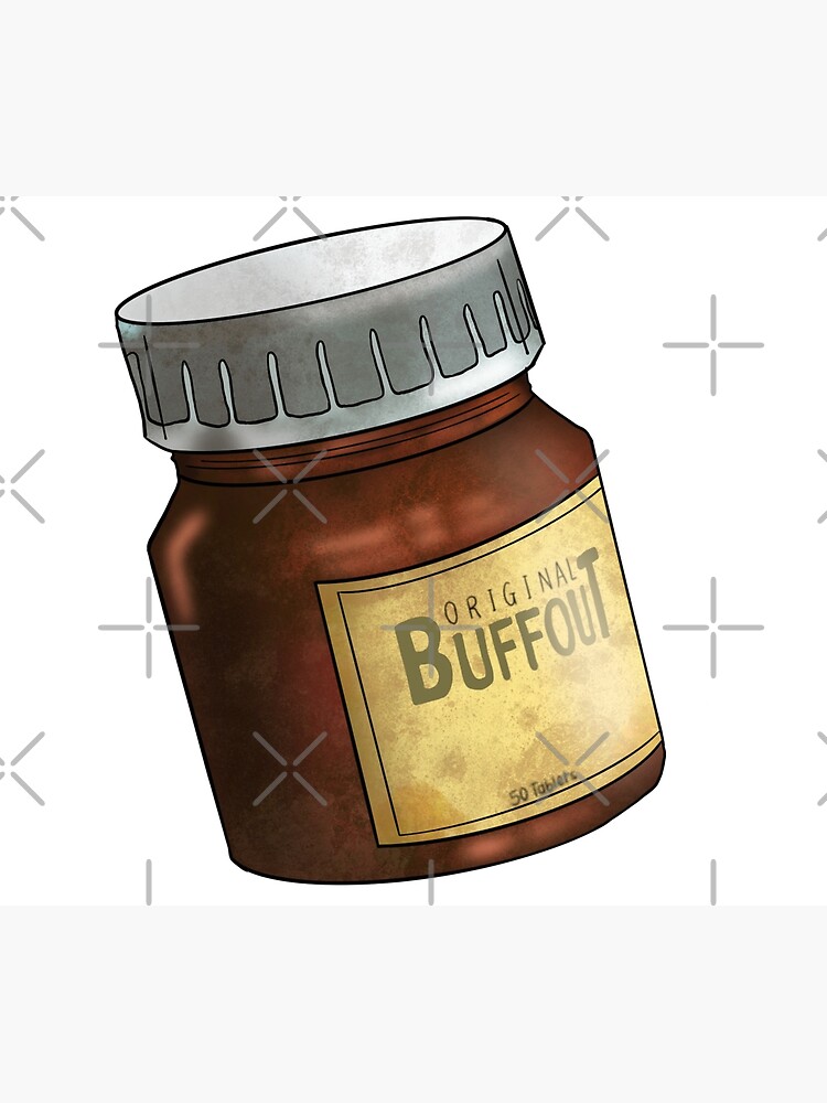 "buffout fallout" Poster for Sale by atlasbackache | Redbubble