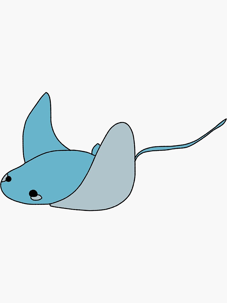 "Stingray" Sticker for Sale by CottageGremlinn | Redbubble