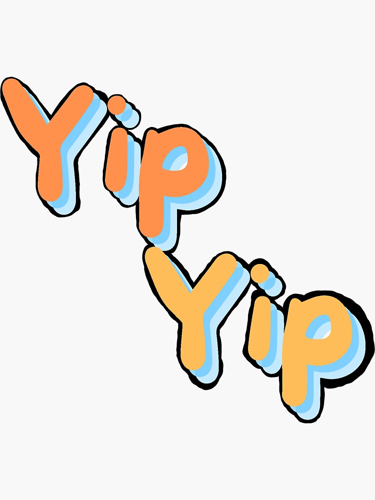 "Yip yip avatar fandom " Sticker for Sale by system51 | Redbubble