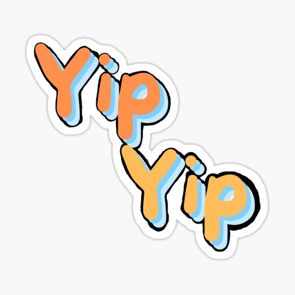 "Yip yip avatar fandom " Sticker for Sale by system51 | Redbubble